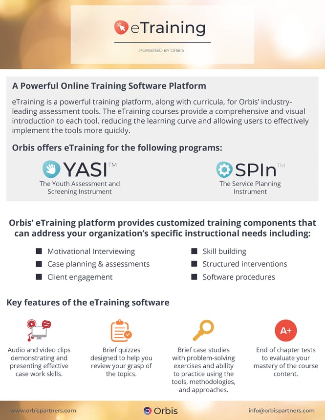 eTraining | Case Management Software- Fact Sheet